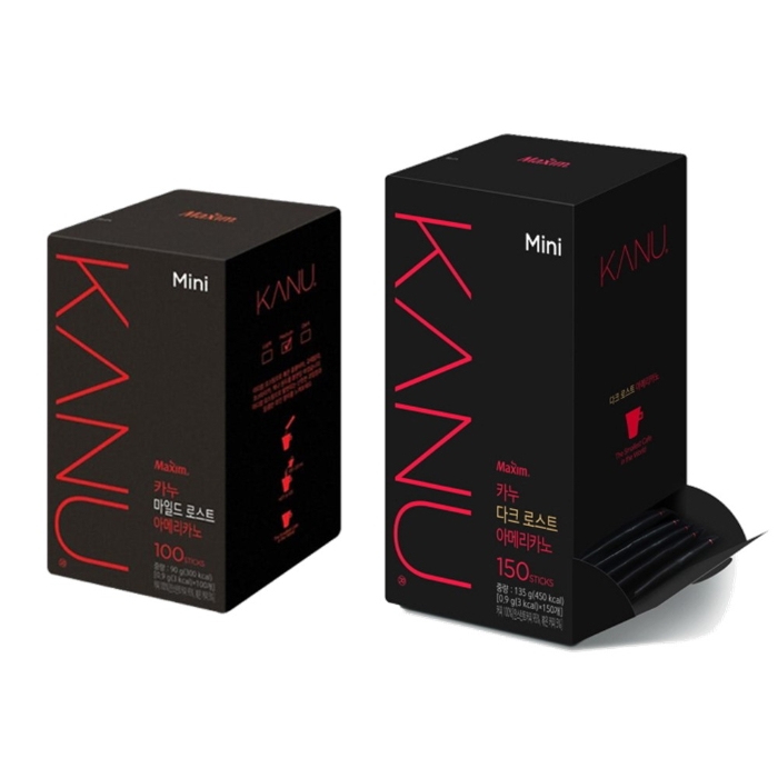[맥심] 카누 마일드 아메리카노 미니 100t 다크로스트 티몬