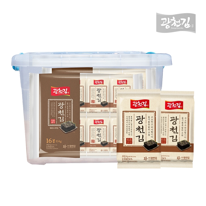 광천김 도시락김 32봉 리빙박스 5천원상당 1봉당 278원꼴 전장김 김밥김 김자반 김가루 파래김 티몬