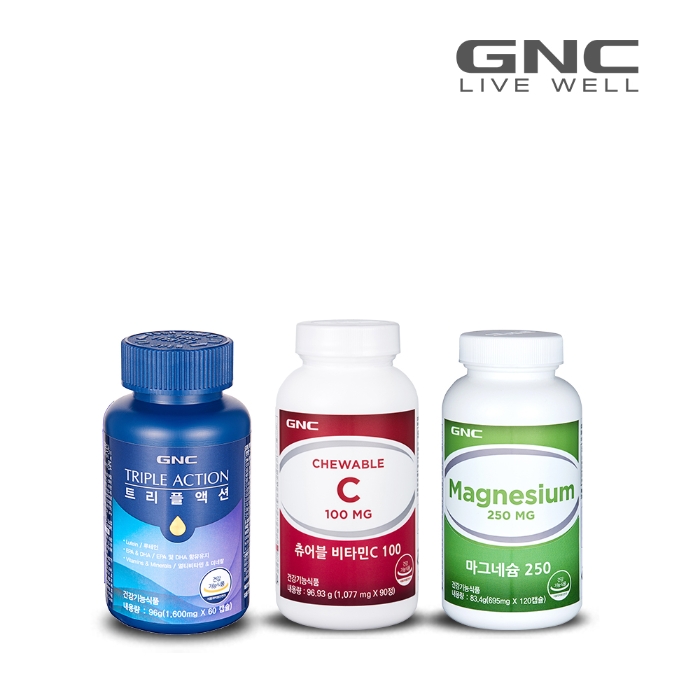 Gnc 환절기 츄어블 비타민c 와 마그네슘 250 4개월분 티몬